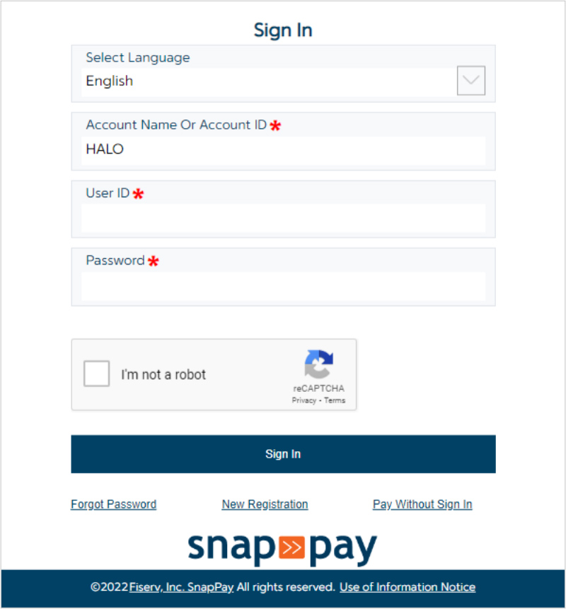 Pay Your Invoice | HALO